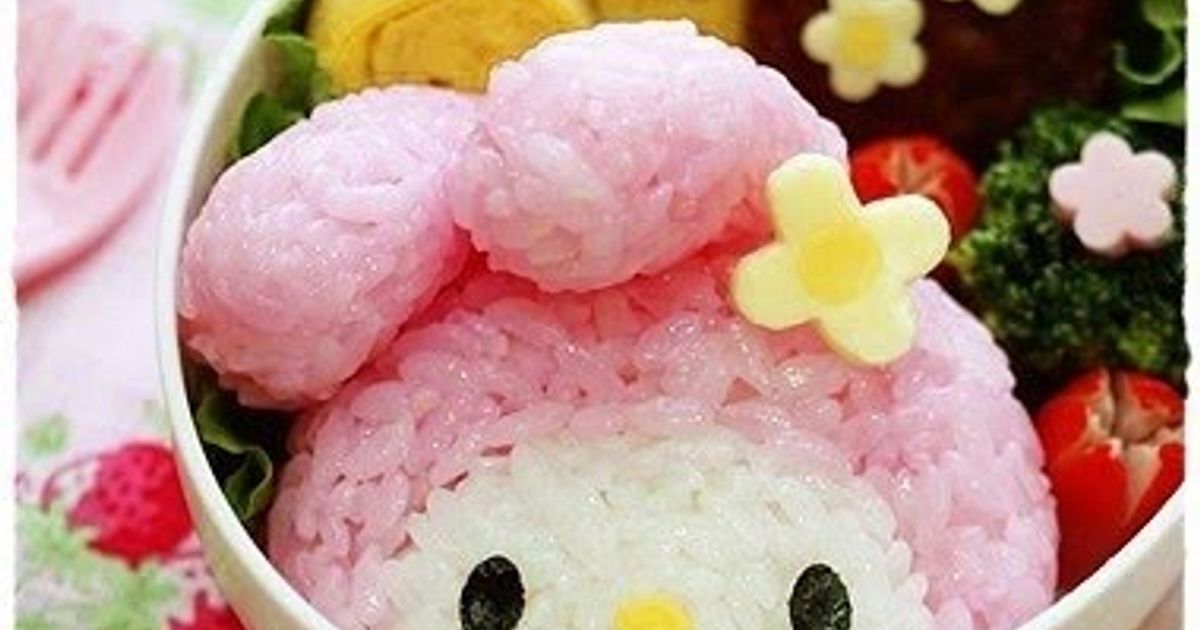 My Melody Onigiri Character Bento Recipe By Cookpad.Japan