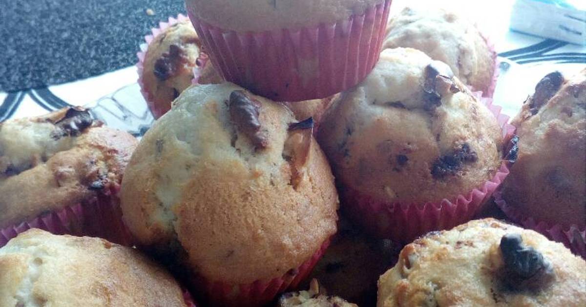 Diós-csokis muffin | milanpalffy receptje - Cookpad receptek