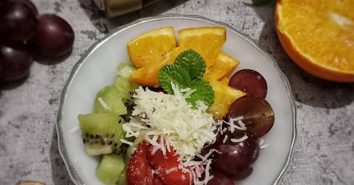 Resep Cheese Honey Fruit Salad oleh Fey_Pawonmungil - Cookpad