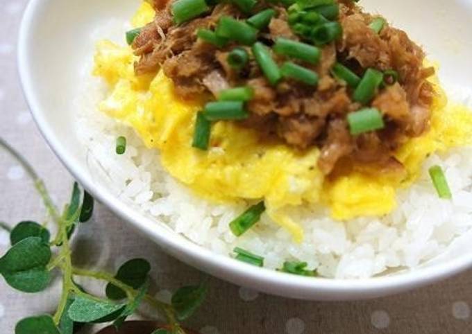 Tuna and Egg Soboro Don Rice Bowl Recipe by cookpad.japan - Cookpad