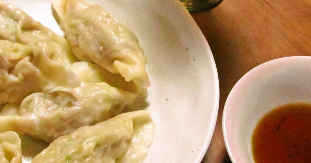 Boiled Gyoza Dumplings With Slippery Smooth Homemade Skins Recipe by ...