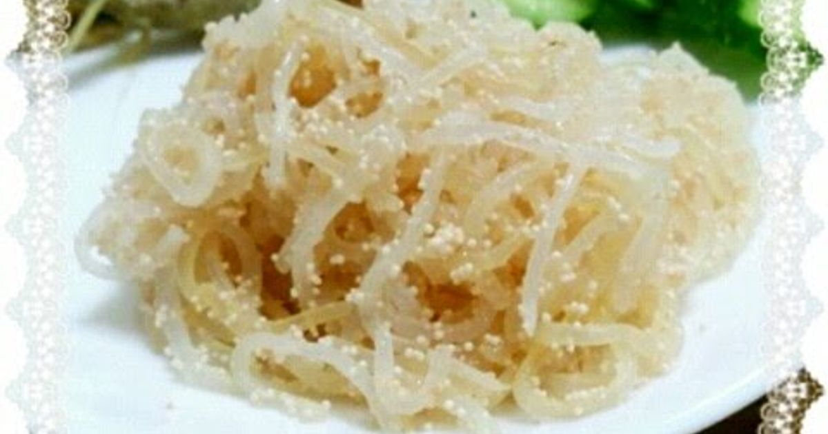 Japanese Style Tarako Pasta Using Shirataki Noodles Recipe By Cookpad.Japan