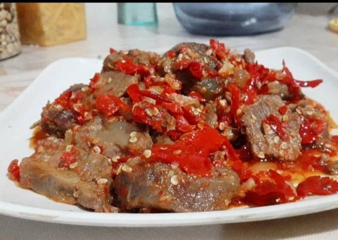Resep Dendeng balado basah oleh Anggie - Cookpad
