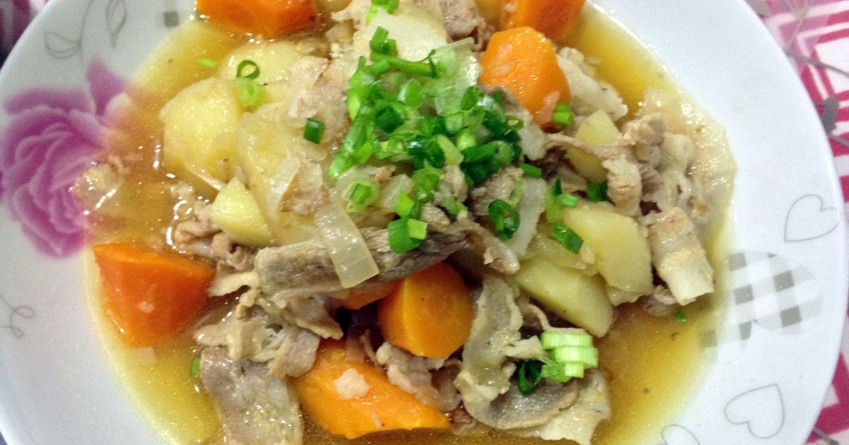 Japanese Style Potato And Pork Stew Recipe By Yuwi Pei Xuan