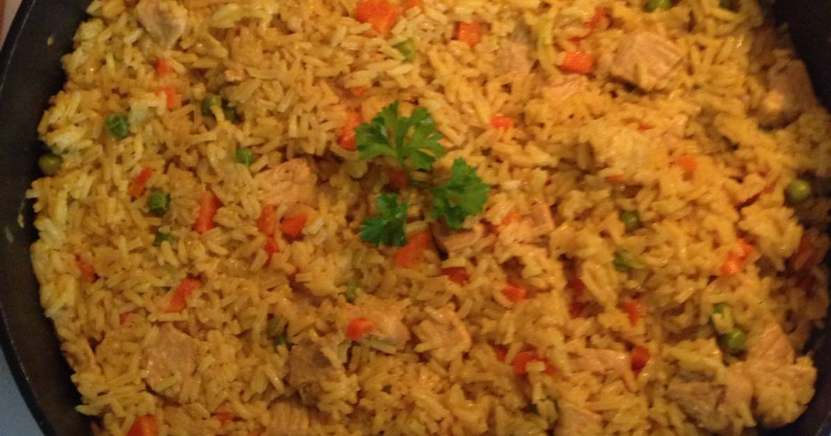 Arroz con cerdo al curry Receta de Cocinando con Ivonne- Cookpad