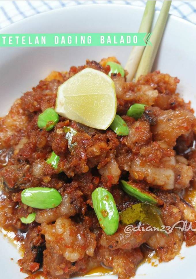 Resep Balado tetelan daging sapi oleh Dian Andhika - Cookpad