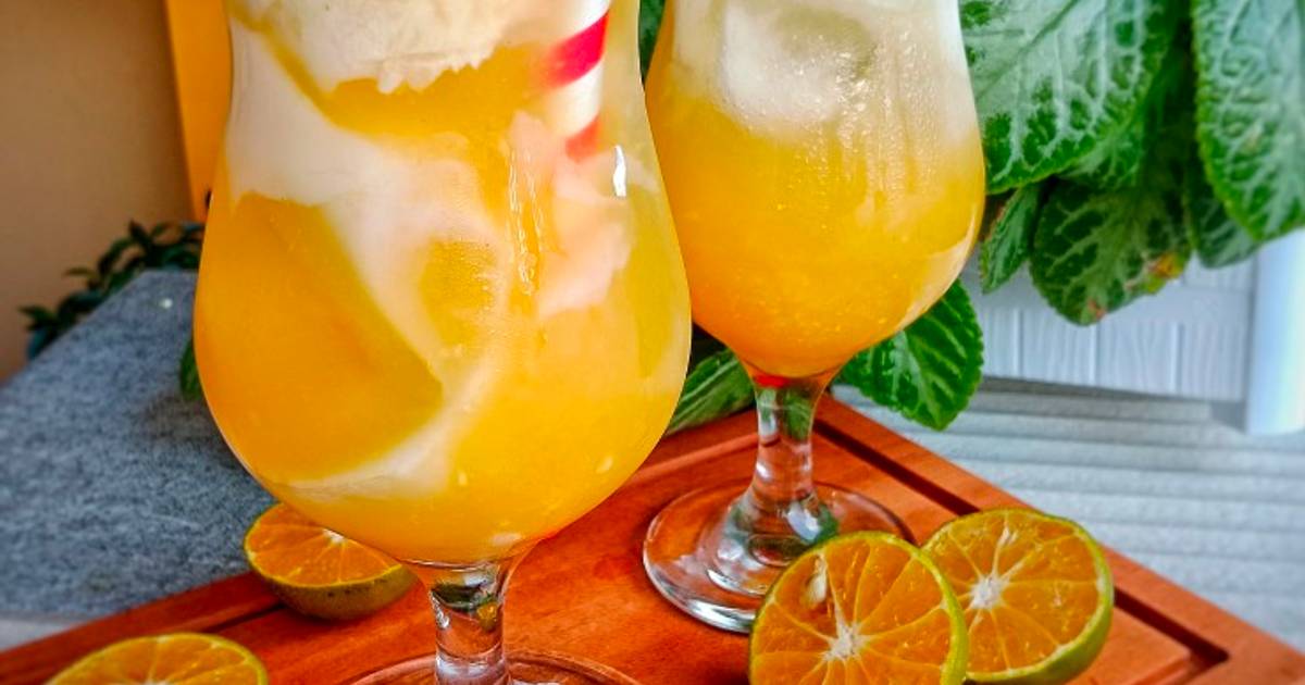 Resep Es jeruk pontianak kelapa oleh Mena Andriana - Cookpad