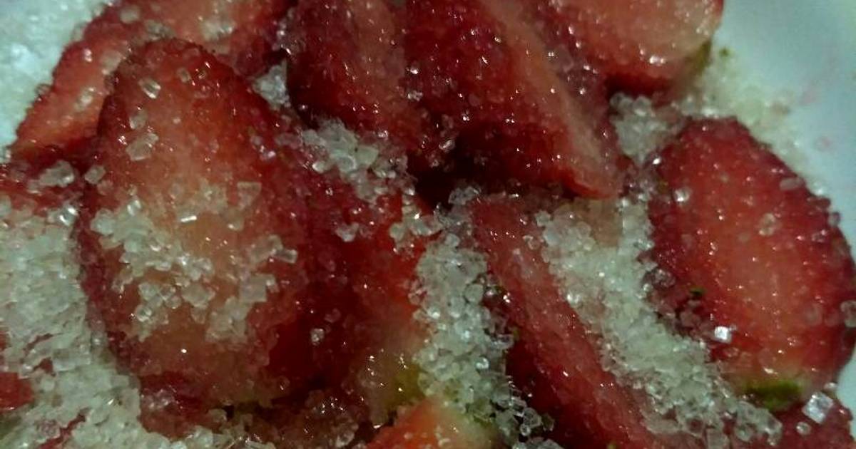Resep Strawberry Tabur Gula 🍓 oleh Lis - Cookpad