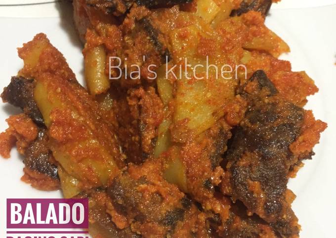 Resep Balado Daging Sapi oleh ardhinidr - Cookpad