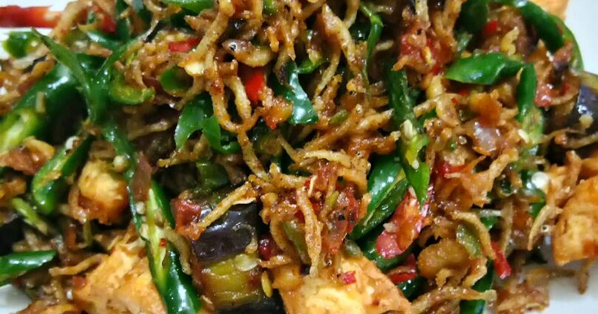 Resep ikan teri cabe hijau terong rumahan enak dan mudah - Cookpad