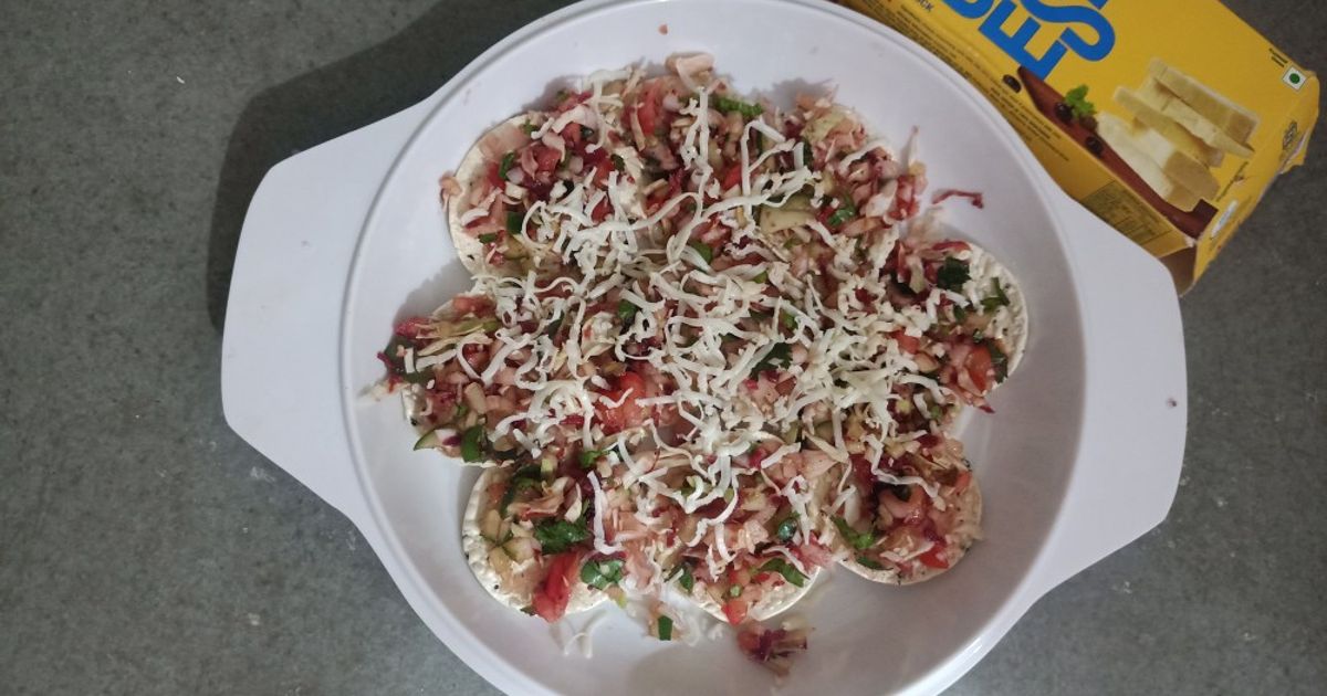 Swati Parmar Rathod દ્વારા રેસીપી મસાલા પાપડ (Masala Papad Recipe In ...