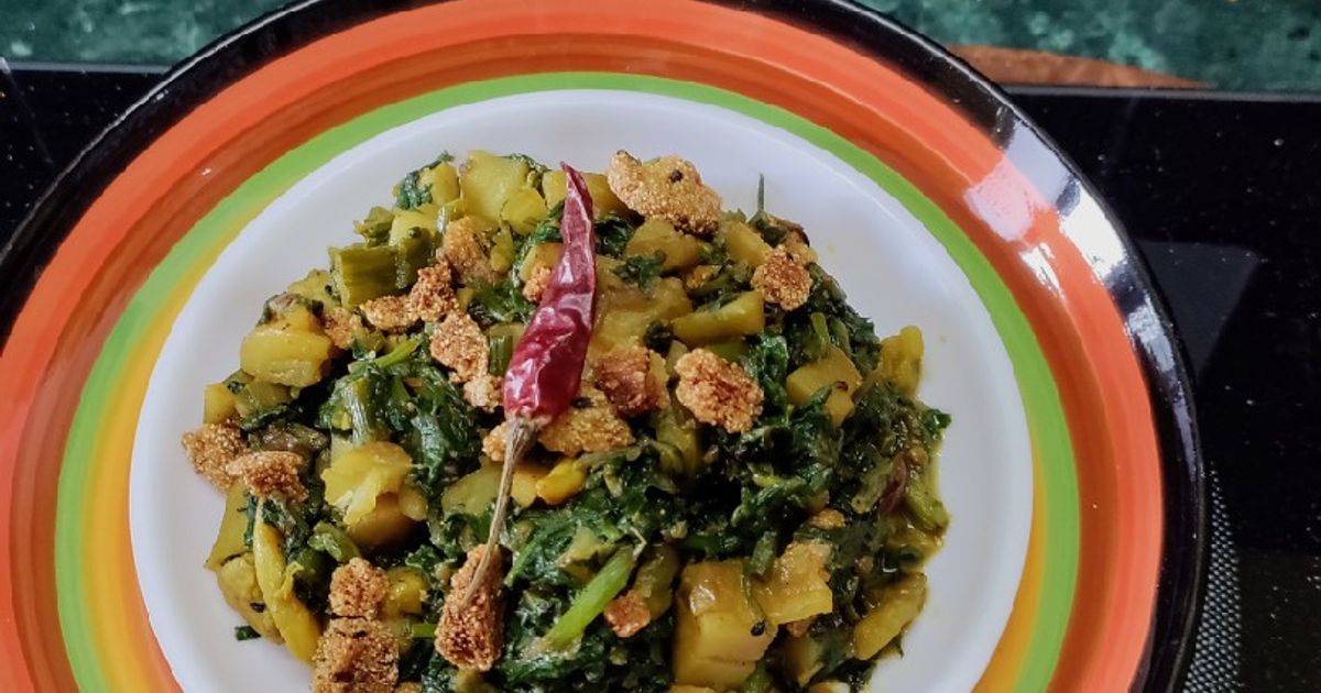 Spinach (Palak) Veggies Subzi Recipe by Dr.Madhumita Mishra - Cookpad