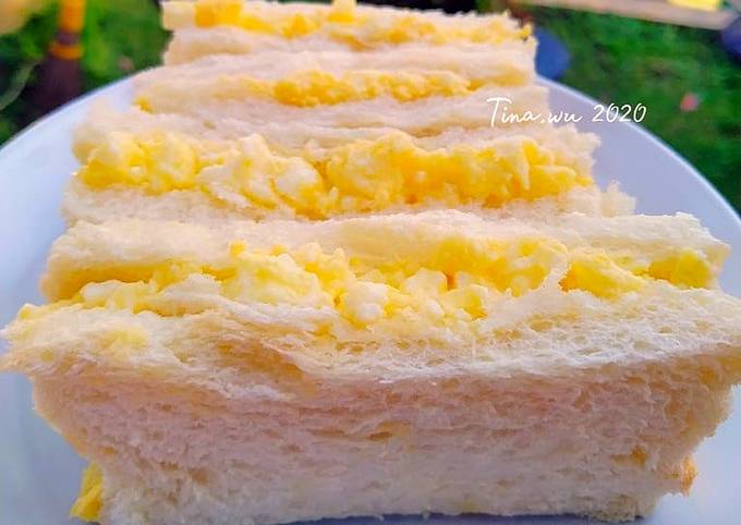 Resep Japanese egg Sandwich/Tamago sando oleh Tinawu_cookingdiary - Cookpad