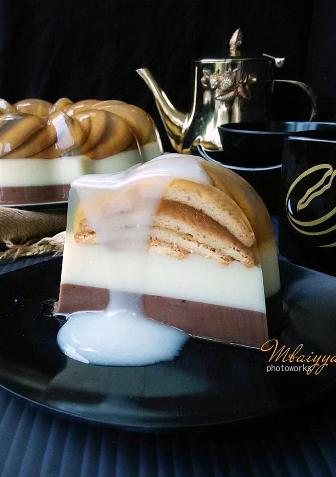 Resep Pudding Marie 3 Lapis oleh mbaiyya - Cookpad