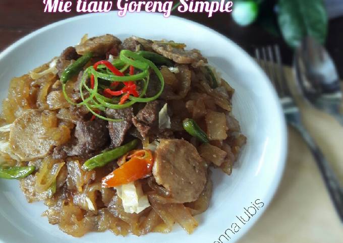 Resep Mie tiaw Goreng Simple oleh Donna Lubis - Cookpad