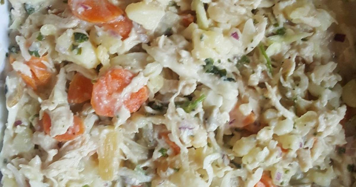Ensalada de pollo y repollo - 18 recetas caseras- Cookpad