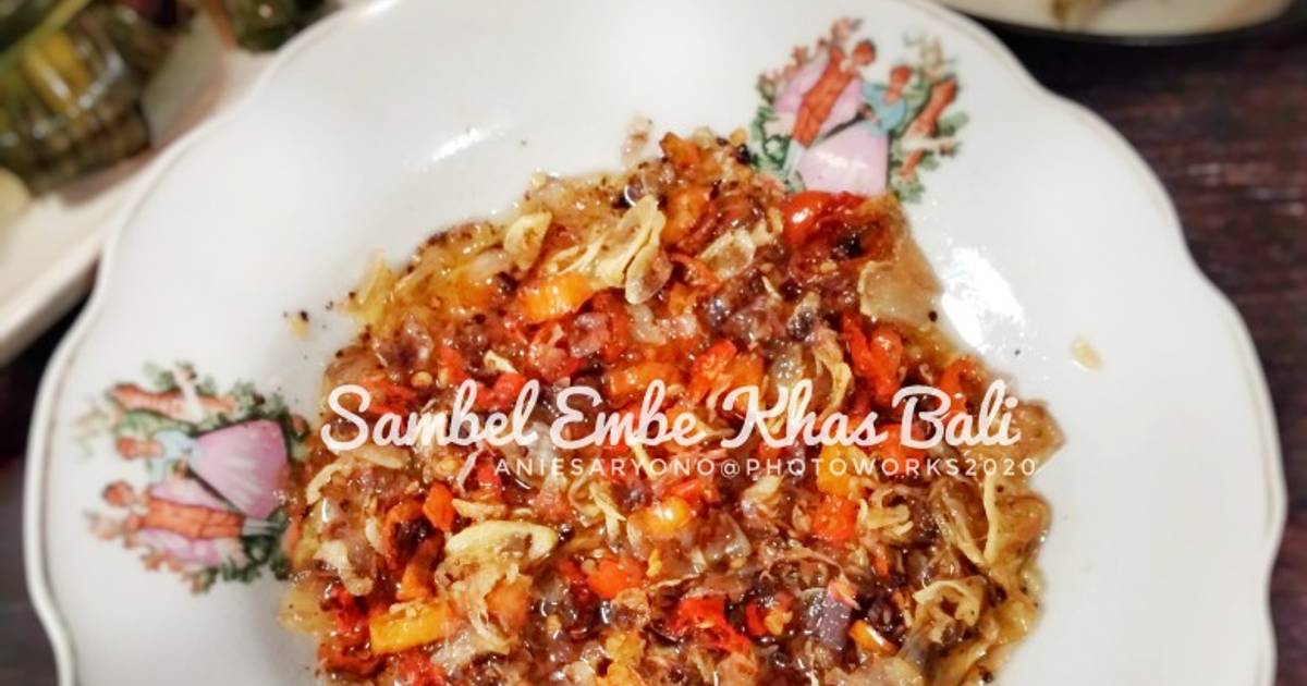 Resep Sambel Embe Khas Bali oleh aniesaryono - Cookpad