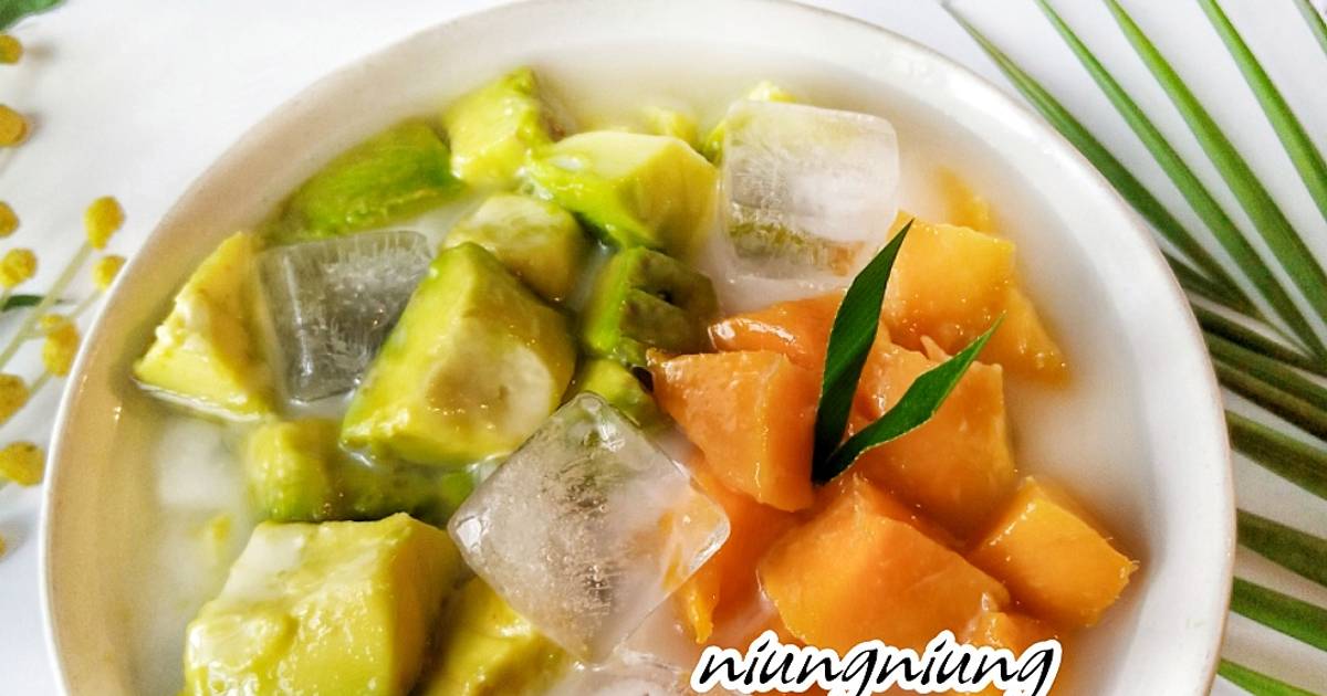 Resep Es buah Alpukat Mangga oleh Niung Niung - Cookpad