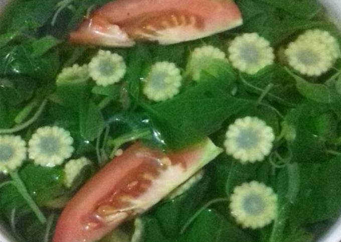 Resep Sayur bening bayam putren oleh Dapur kecilku. - Cookpad