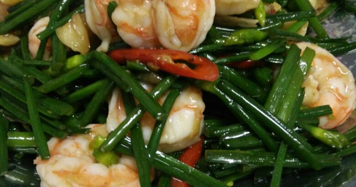 สูตร ดอกไม้กวาดผัดกุ้ง โดย ซอย เตียง เอียง - Cookpad