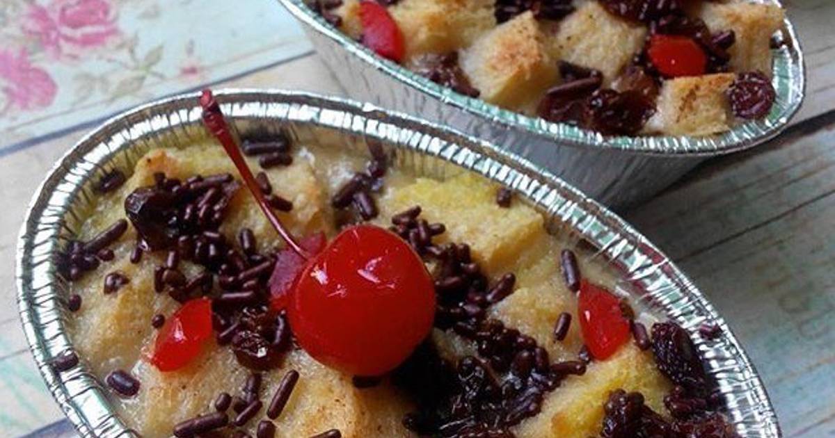 Resep BREAD PUDDING (Puding Roti) oleh Noviany Rumba - Cookpad