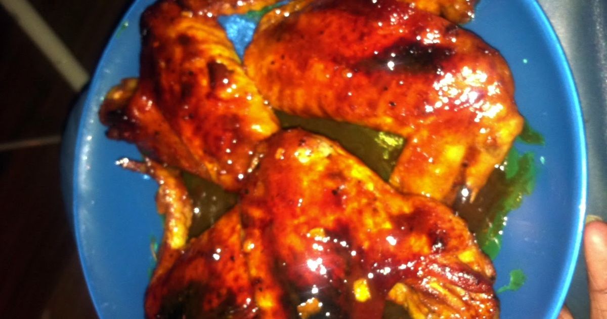 Orange Barbeque Glazed Chicken Recipe by EyeBite