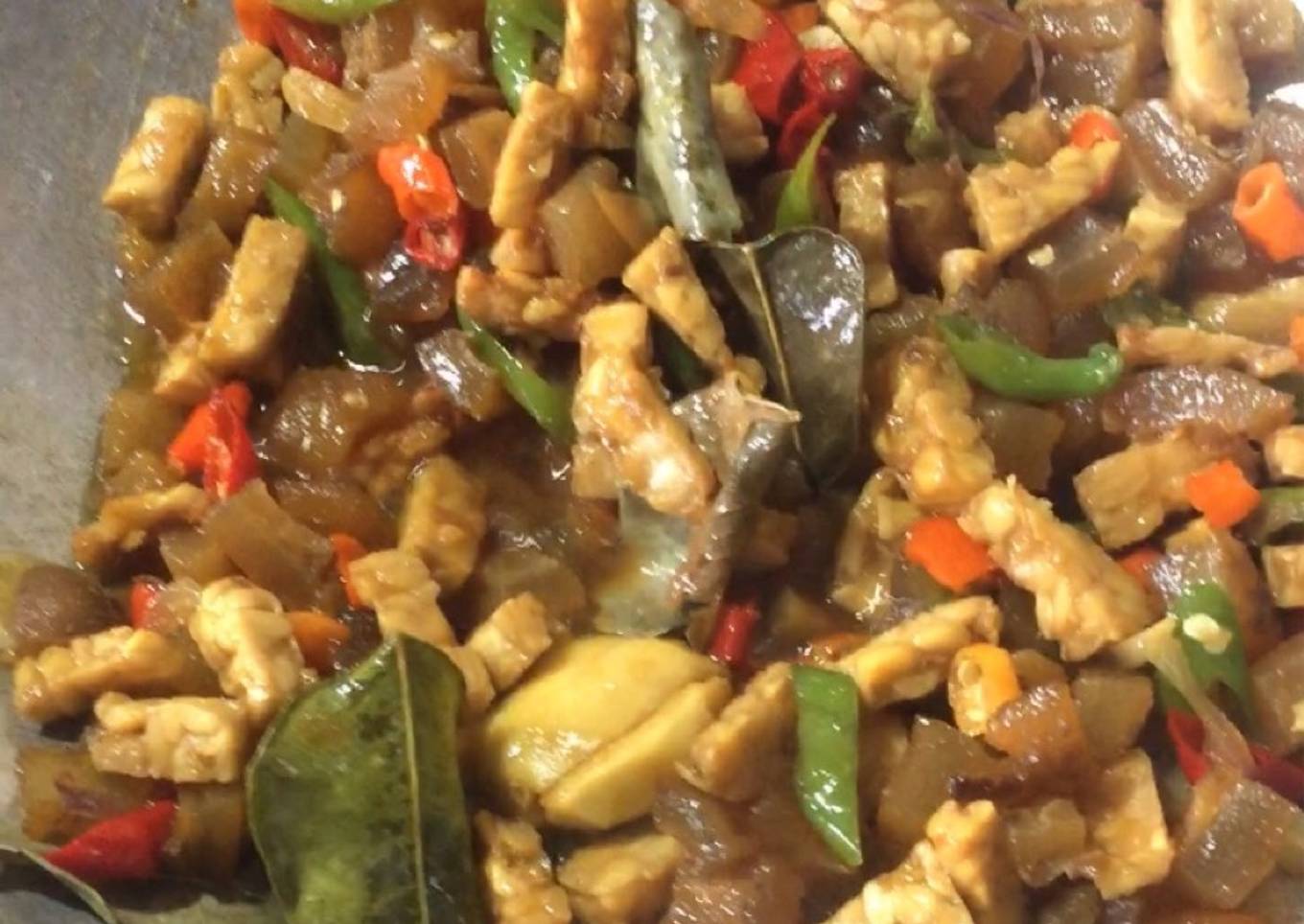 Resep Kikil cabe ijo campur tempe yang Lezat - Resep Tempe Lezat