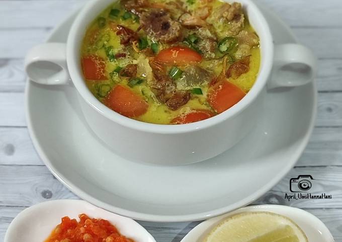 Resep Soto Daging Sapi Kuah Santan (Simple) oleh April_Umi HannaHani ...