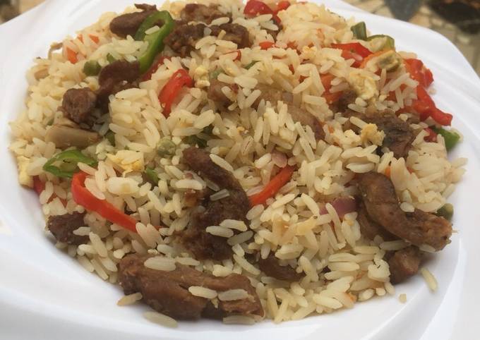 White fried rice Recipe by zhalphart kitchen - Cookpad