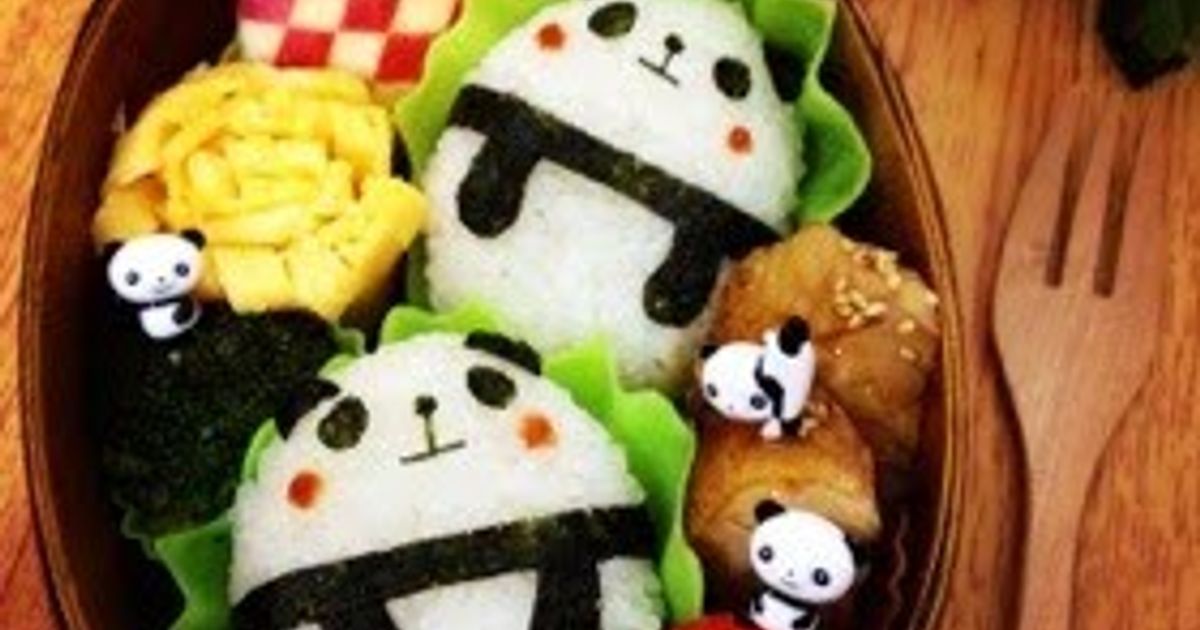 Roly Poly & Simple Panda Character Bento Recipe by cookpad.japan
