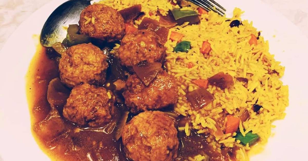 Vegetables Manchurian gravy with fried rice Recipe by Winkle Joshi ...