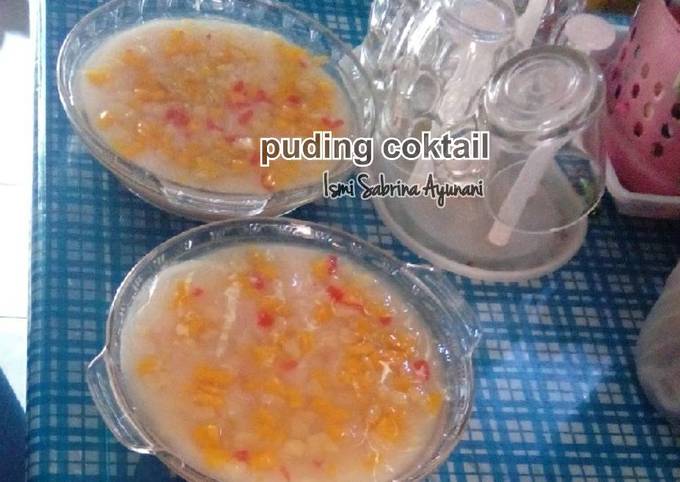 Resep Puding Cocktail oleh Ismi Sabrina Ayunani - Cookpad