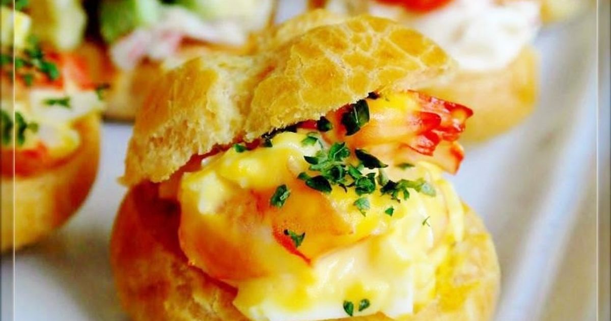 Cute Party Hors D'oeuvres With Petit Choux Pastry Puffs Recipe By ...