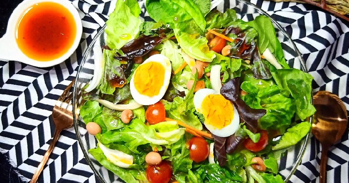 Resep salad sayur dressing lemon rumahan enak dan mudah - Cookpad