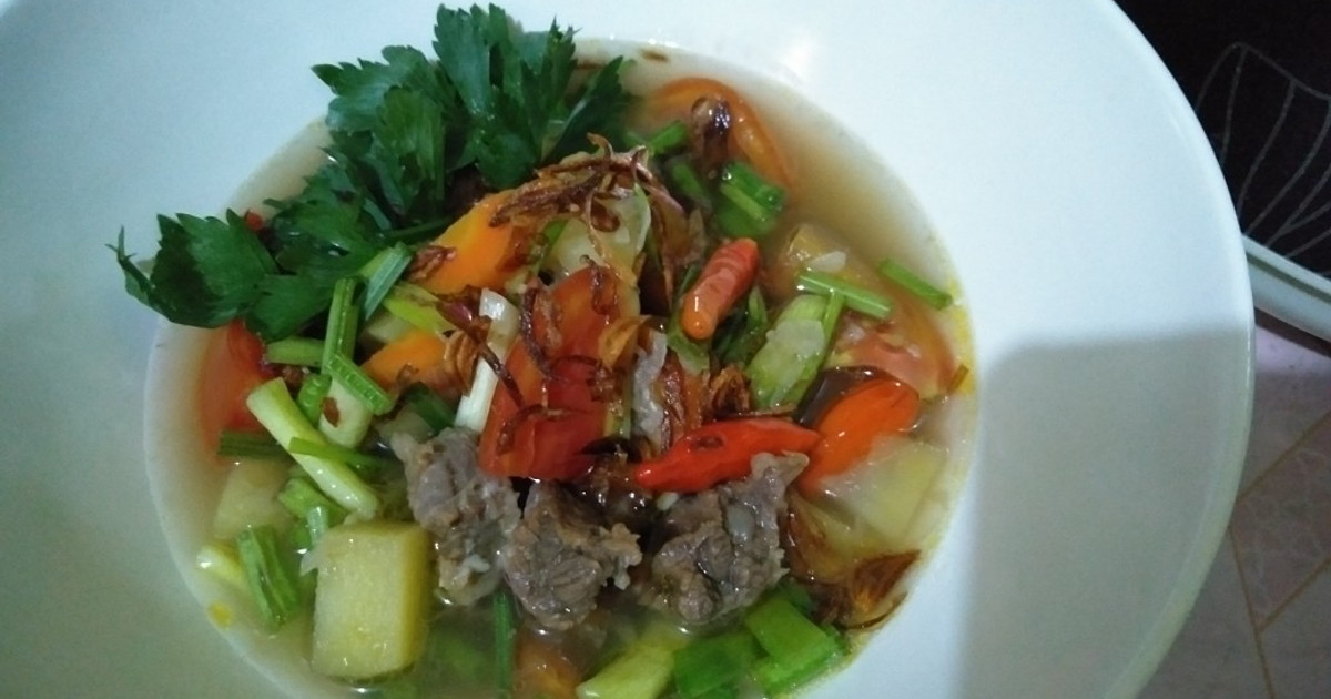 Resep Sop Daging Sapi oleh Wulan - Cookpad