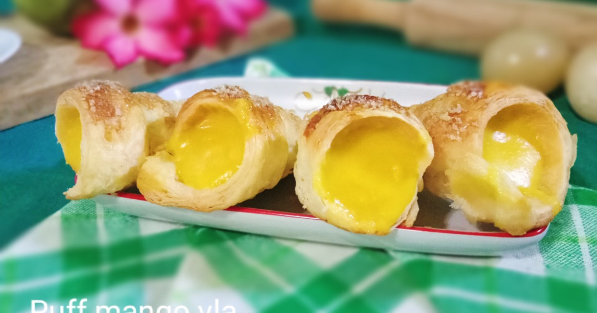 Resep Puff Mango Vla oleh Nugraheni Utami Dewi - Cookpad