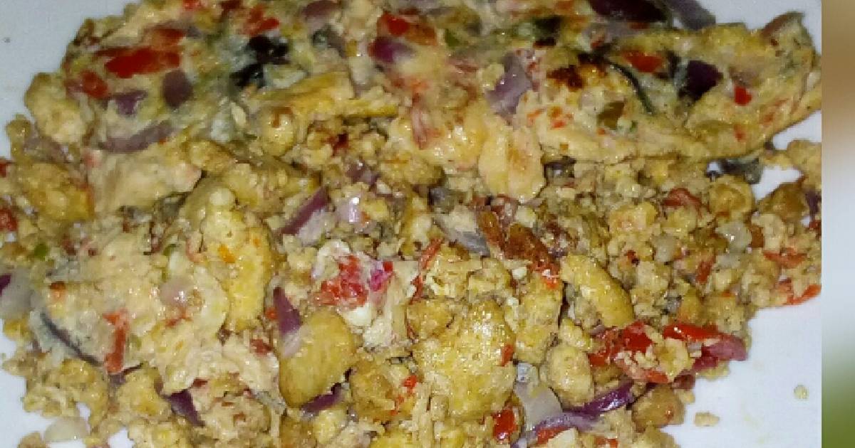 Scramble awara &egg Recipe by Salwise's Kitchen - Cookpad