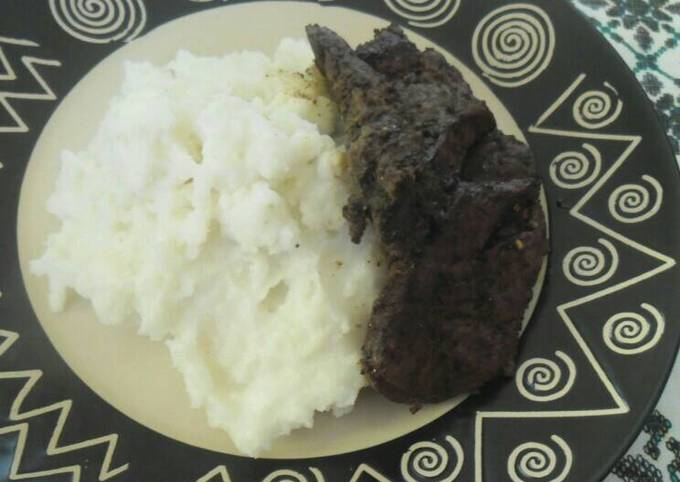 Liver and Pap Recipe by Sibongile Mathebula - Cookpad