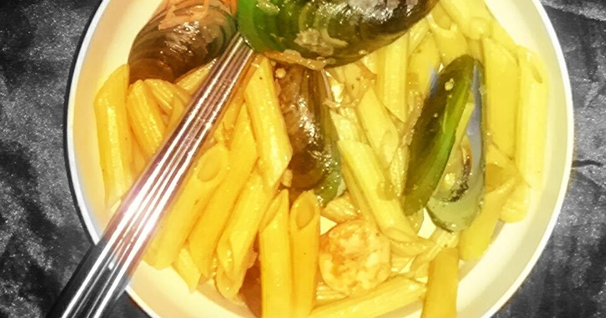 Spicy Seafood Pasta Recipe By Dyankristoper Cookpad