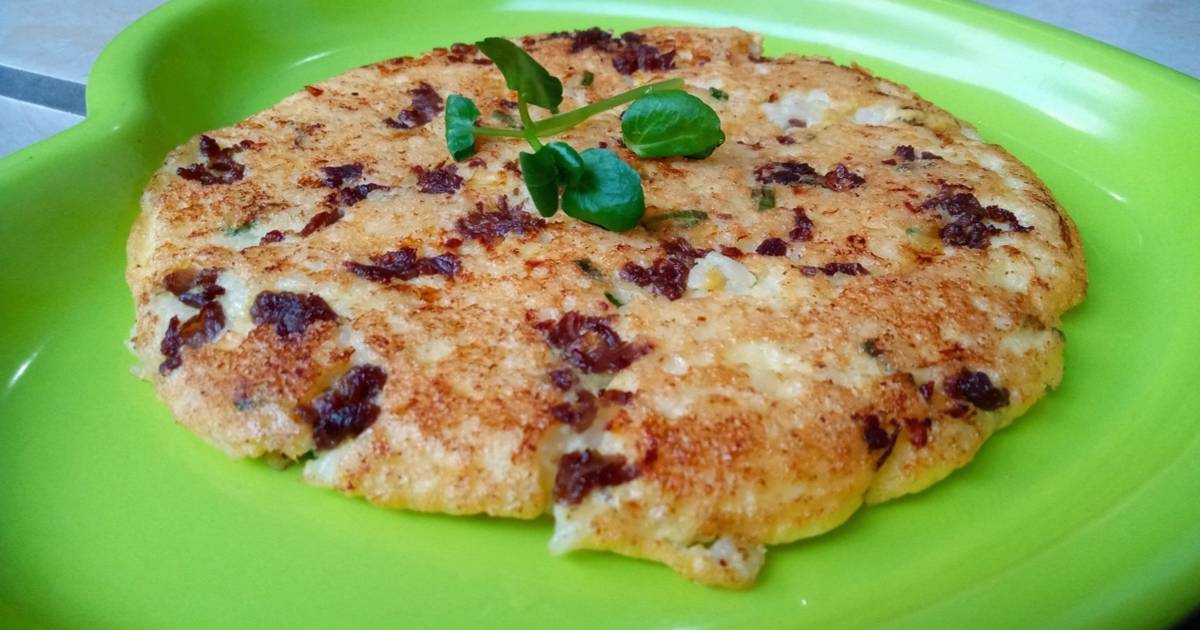 Resep Rice pancake with beef (pancake nasi dengan daging sapi) oleh ...