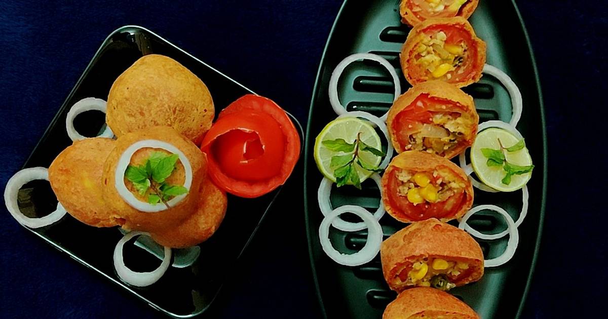 Stuffed tomato bonda Recipe by Krishna N Sahu - Cookpad