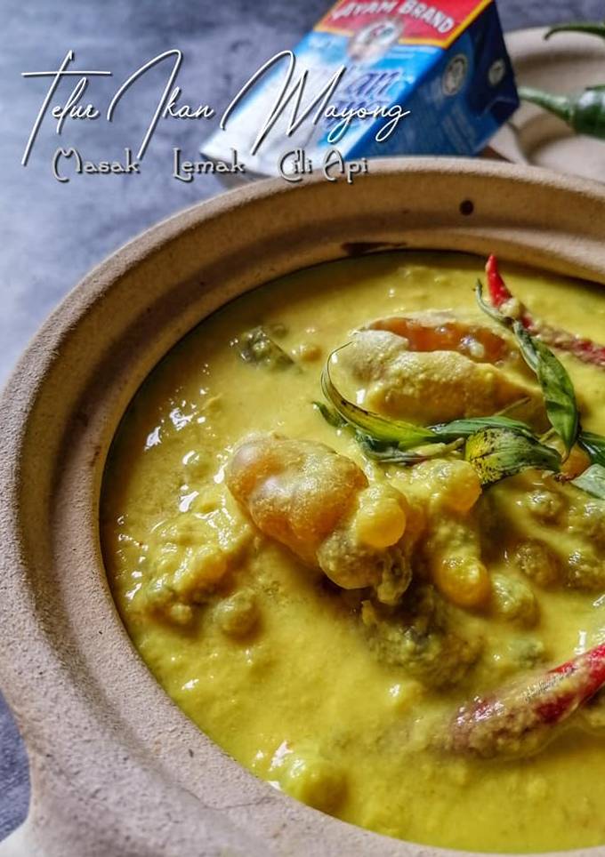 Resipi Telur Ikan Mayong Masak Lemak Cili Api oleh Julia ALeen Aireish ...