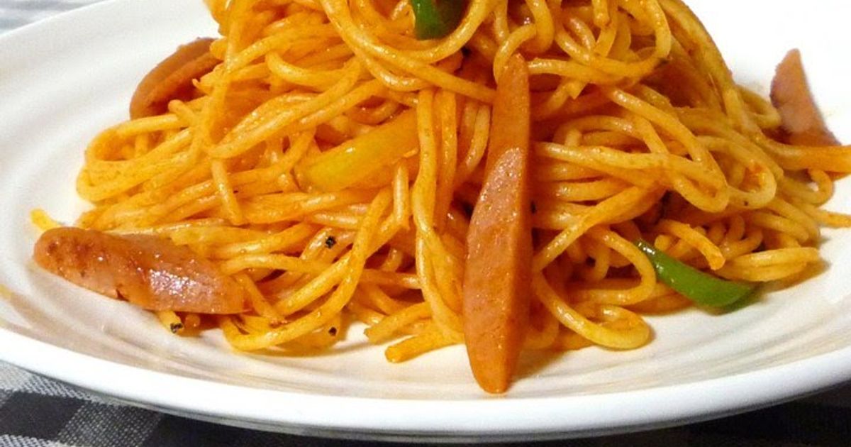 One Pan Napolitan Spaghetti Recipe By Cookpad.Japan