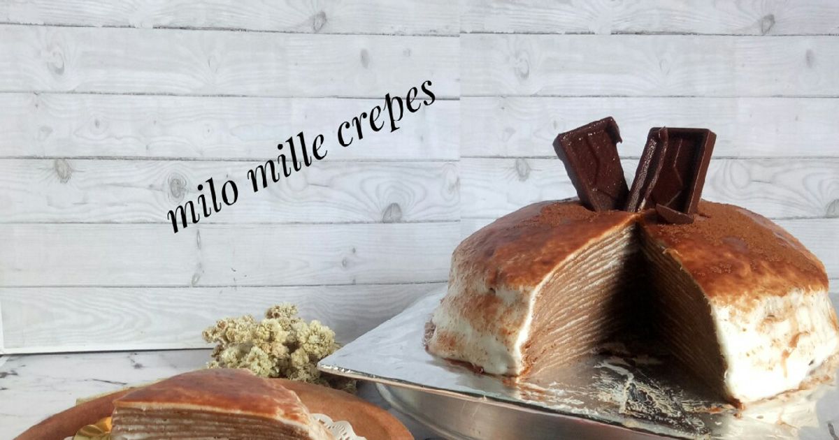 Resep 130.Milo Mille Crepes oleh Selvia oktaviani - Cookpad