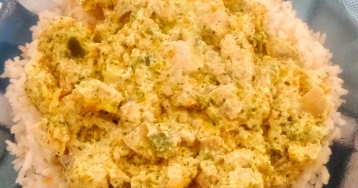 Pollo con crema de leche Receta de Julio Gustavo Pinto Calvo- Cookpad