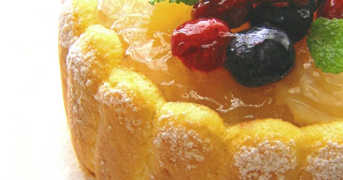 Charlotte Style Pear Mousse Cake Recipe By Cookpad.Japan