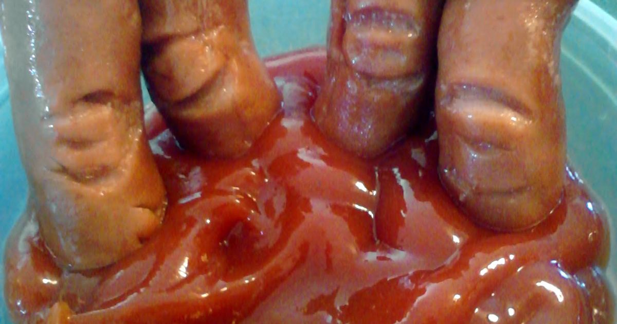 Bloody Severed Fingers ( Hot Dogs With Ketchup ) Halloween Recipe By Renee