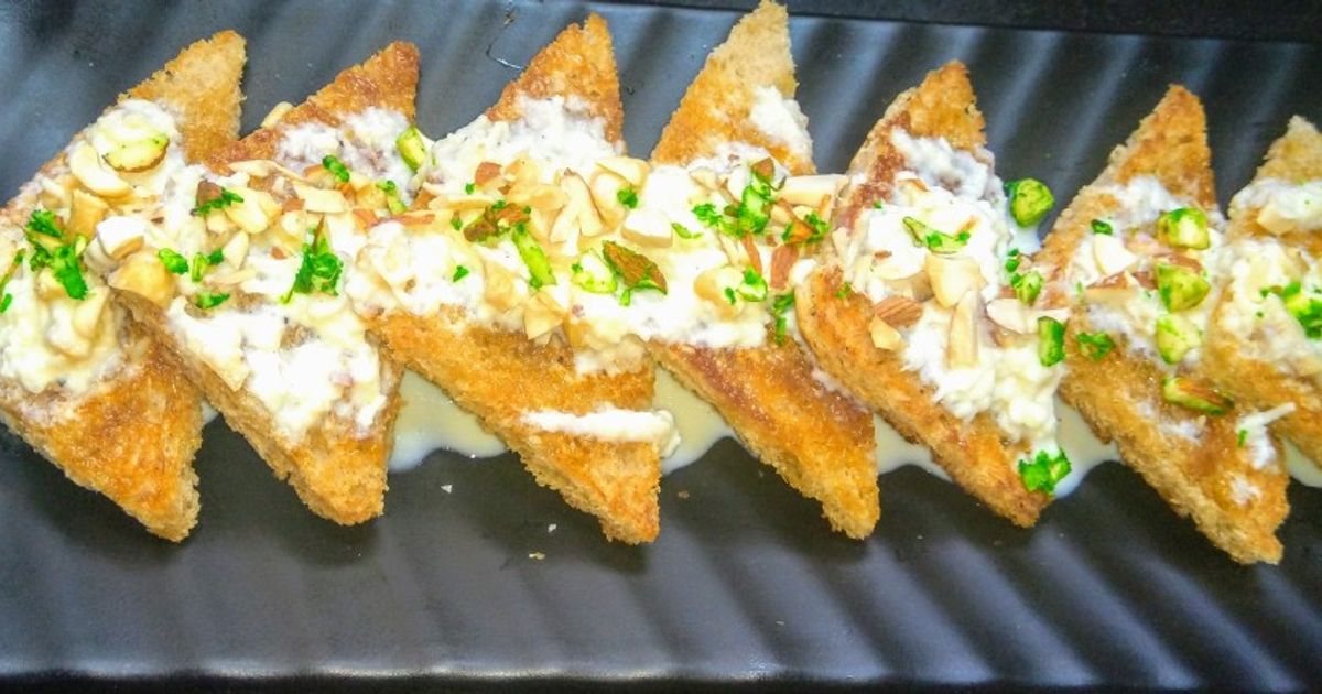 Quick Shahi Tukda (New Way) Recipe by Radhika Joshi - Cookpad