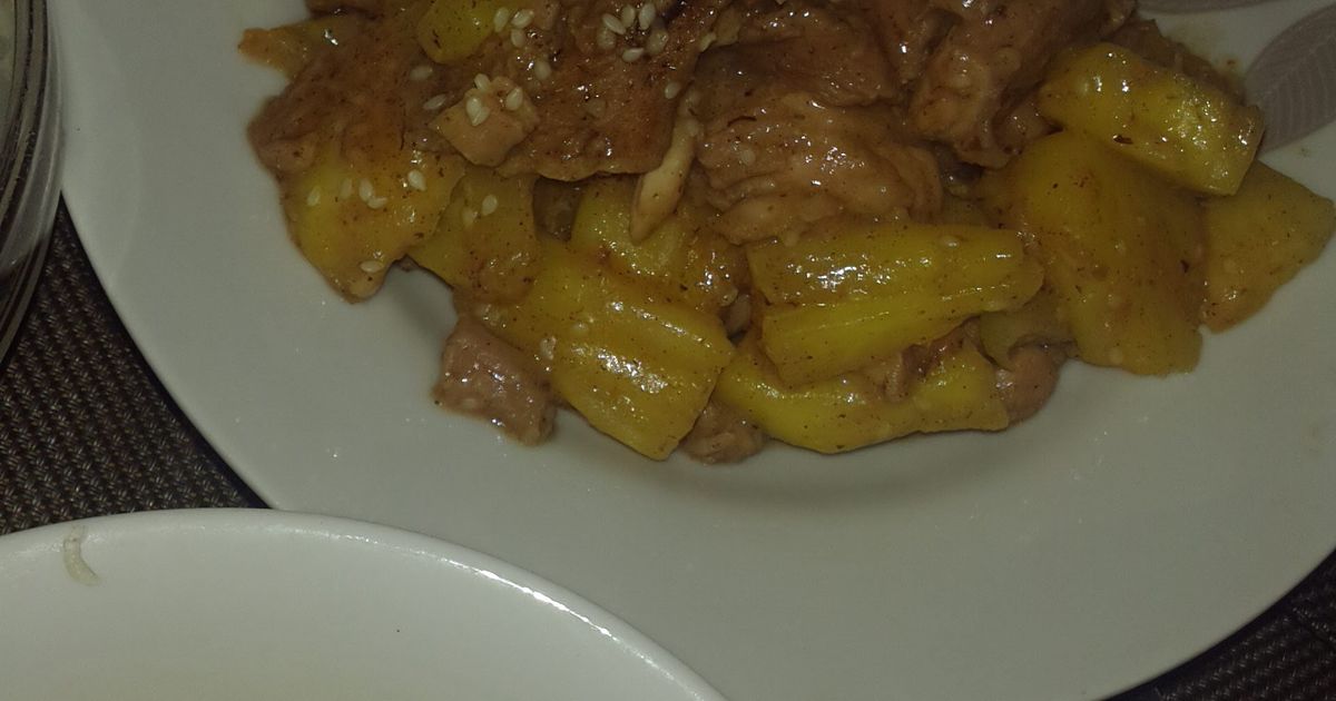 Pineapple Beef With Fried Rice Recipe by maxime.boulet.audet