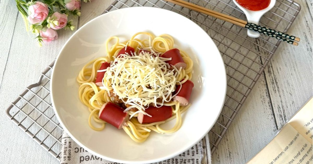 Resep Spaghetti Sosis oleh Evie Indriana - Cookpad